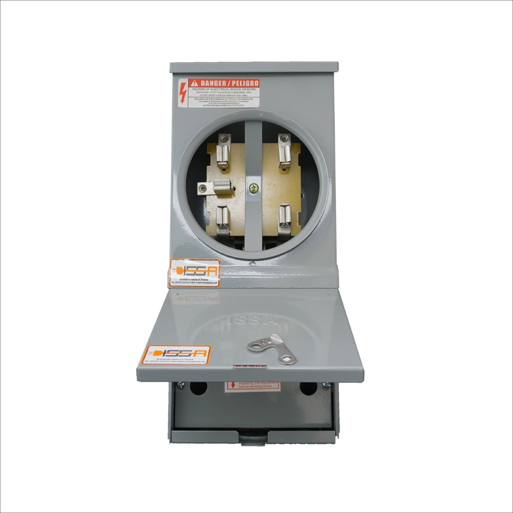 BASE MEDIDOR CON PANEL S/BREAKER 100 AMP NACIONAL – Electrisa