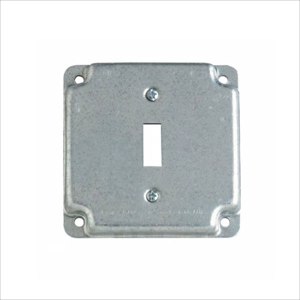 TAPA DE METAL CUADRADA PARA 1 SWITCH RS-9 – Electrisa