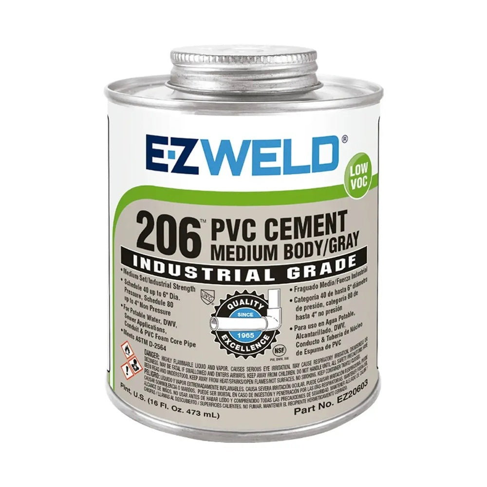 CEMENTO PVC 1/2 PINTA (8 OZ) EZ-WELD – Electrisa