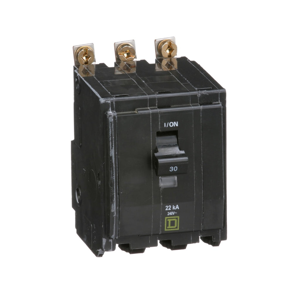 BREAKER QOB 30A 3P 22KA@240V 14-8AWG QOB330VH – Electrisa